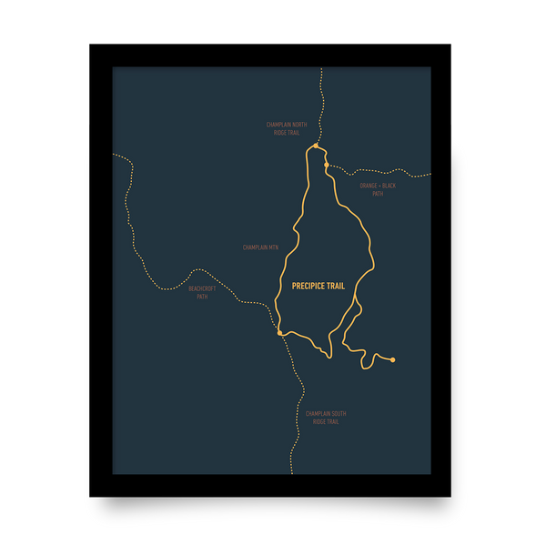 Precipice Trail Map (Navy) – LAND + LOFT