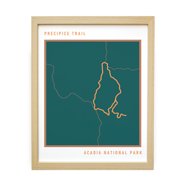 Precipice Bold Trail Map (Teal) – LAND + LOFT
