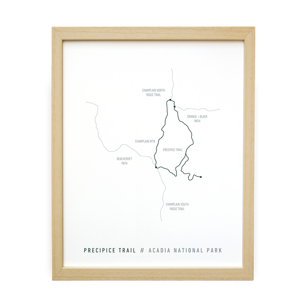 Precipice Trail Map (White + Blue) – LAND + LOFT